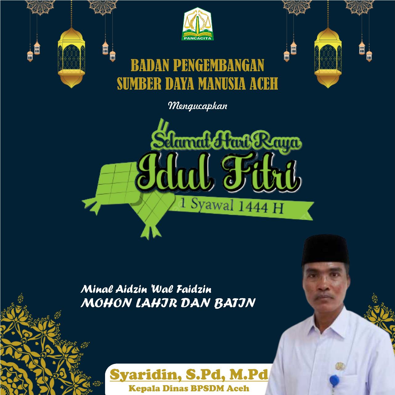 Iklan-ucapan-idul-fitri-bpsdm-aceh - Harian Daerah